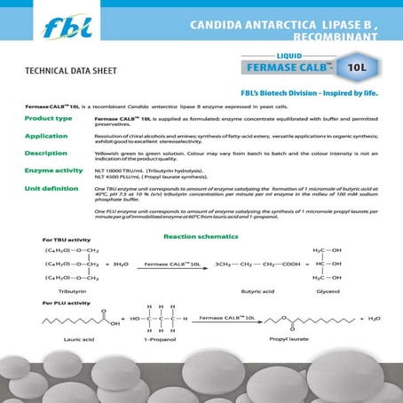 Candida antarctica-lipase-b-liquid-calb-recombinant-product-information ...