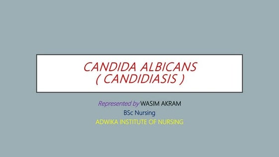 Candida Vaginitis Slide