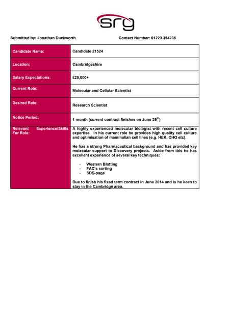 CV for LinkedIn | PDF