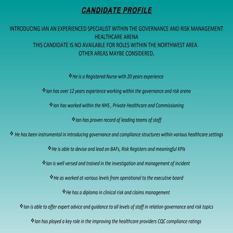 Candidate profile | PPT