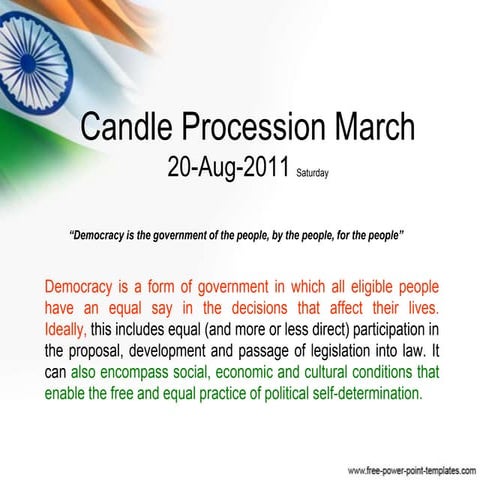 Candle Procession March | PPTX