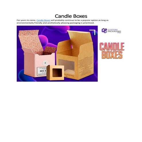 Candle Boxes | DOCX
