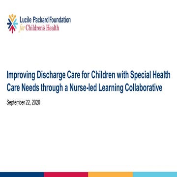Improving Discharge Care for Children with Special Health Care Needs ...