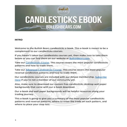 Candlesticks finalebook (1) | PDF