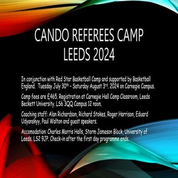 Cando Referee Camp 2024 - are you interested? | PPTX