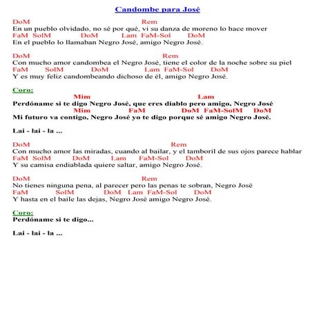 Candombe para jose | PDF