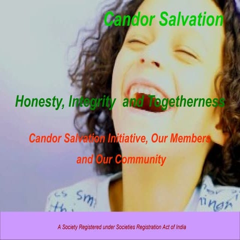 Candor Salvation of India for those who are students | PPT
