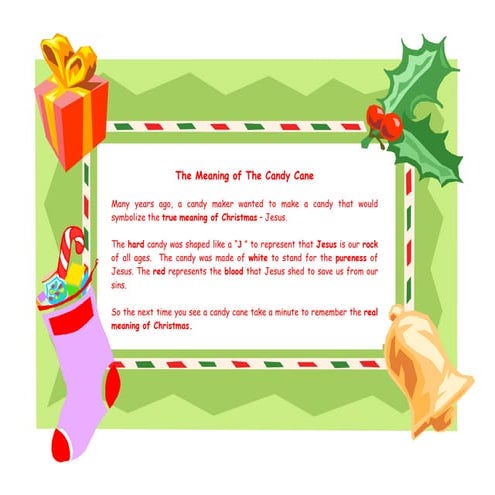 The meaning of the Candy Cane | DOC