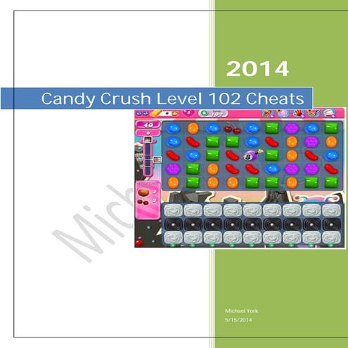 Candy crush level 102 cheats | PDF