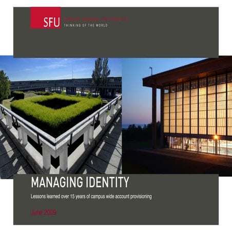SFU Identity Management Overview | PPT