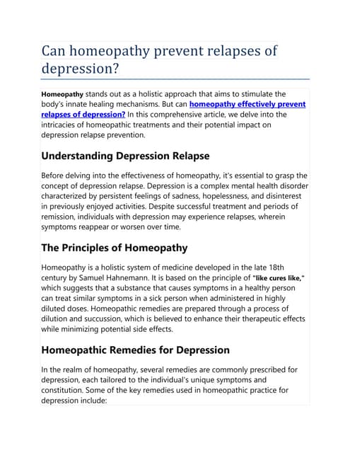 Homeopathy | PPTX | Herbs and Supplements | Alternative Medicine