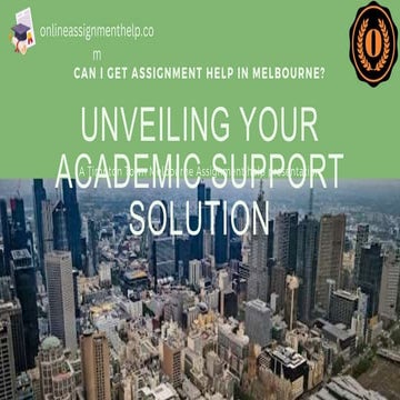 Can I Get Assignment Help in Melbourne Unveiling Your Academic Support ...