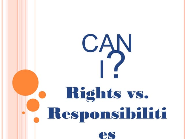 Students Rights and Responsibilities at School | PPTX
