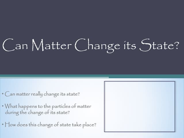 Change of state | PPT