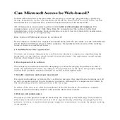 Can Microsoft Access be Web-based? | PDF