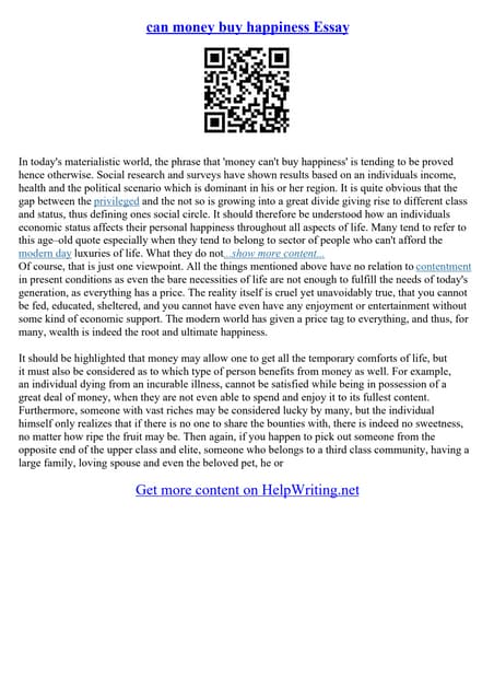 Can Money Buy Happiness? The Answer Revealed! | PPT