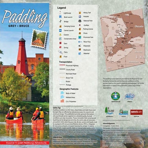 Bruce County Beaches Map