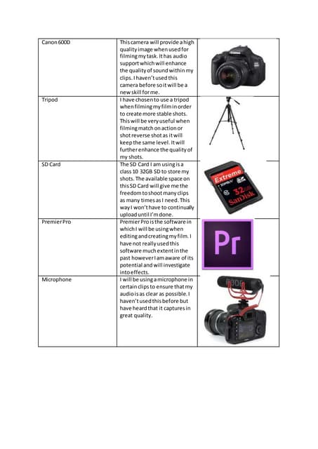 Equipment list | PDF