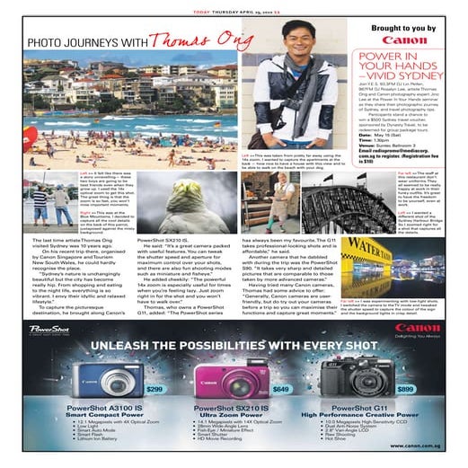 A Photo Journey in Sydney with Singaporean artiste Thomas Ong | PDF