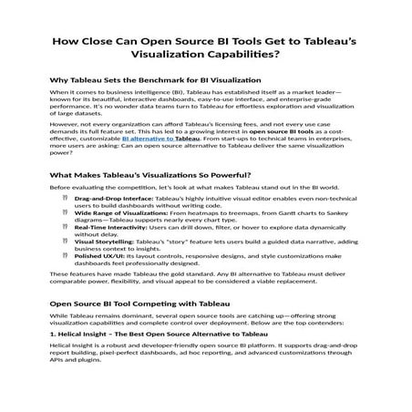 Can open source BI tools match Tableau’s visualization capabilities.pptx