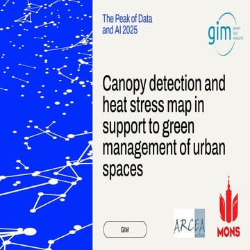Canopy Detection and Heat Stress Map in Support to Green Management of ...