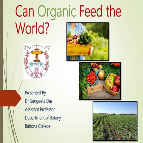 Can organic feed the world | PPT