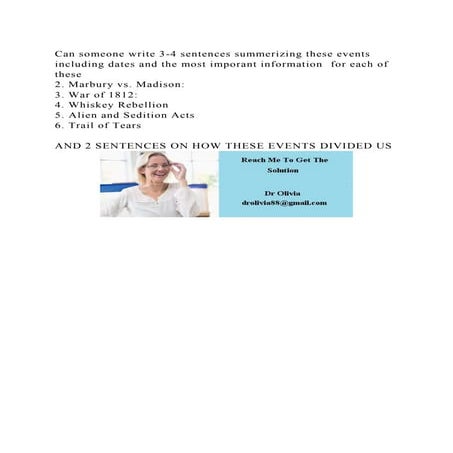 Can someone write 3-4 sentences summerizing these events including d.docx