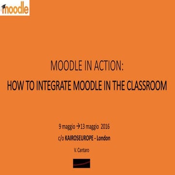 MOODLE IN ACTION:HOW TO INTEGRATE MOODLE IN THE CLASSROOM | PPT