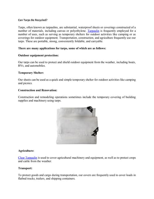 Different Types of Tarpaulin Material.pdf