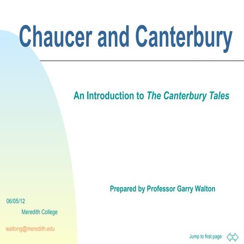 Canterbury tales | PPT