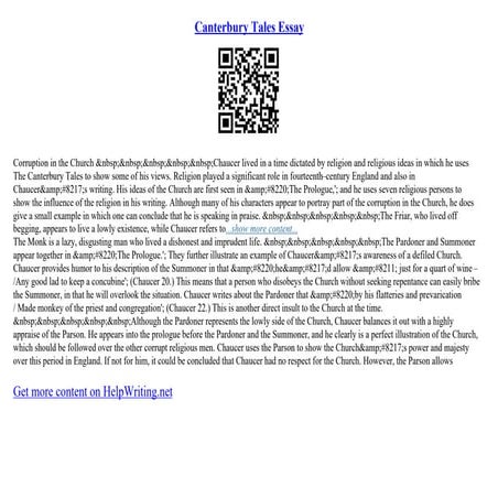 Introduction-to-The-Pardoners-Tale Eng 9 | PPTX