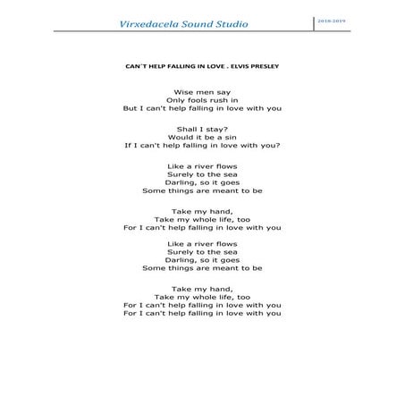 Can't help falling in love | PDF
