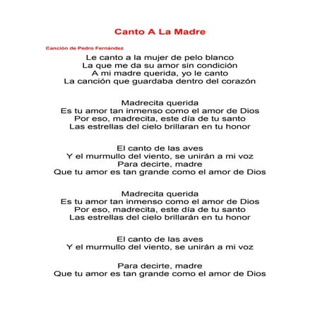 Canto A La Madre.docx