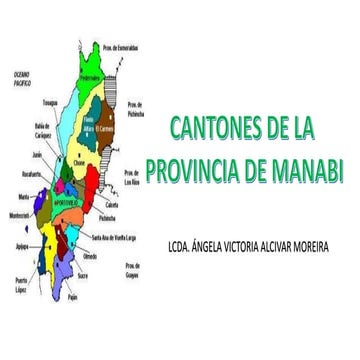 Cantones de Manabi | PPTX