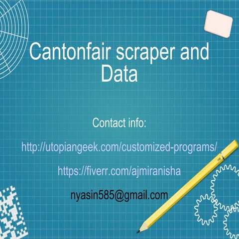 Cantonfair scraper and data | PPT