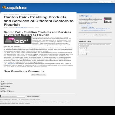 Canton fair enabling products and services of different sectors to flourish | PDF