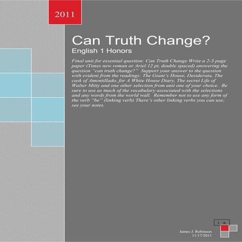 Can Truth Change? | DOCX | Bone and Joint Conditions | Diseases and ...
