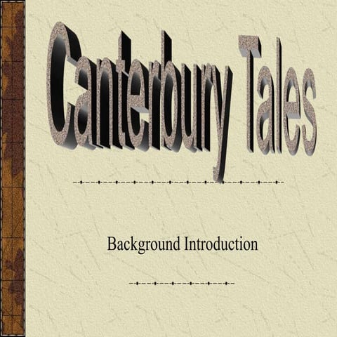 Canterbury Tales | PPTX