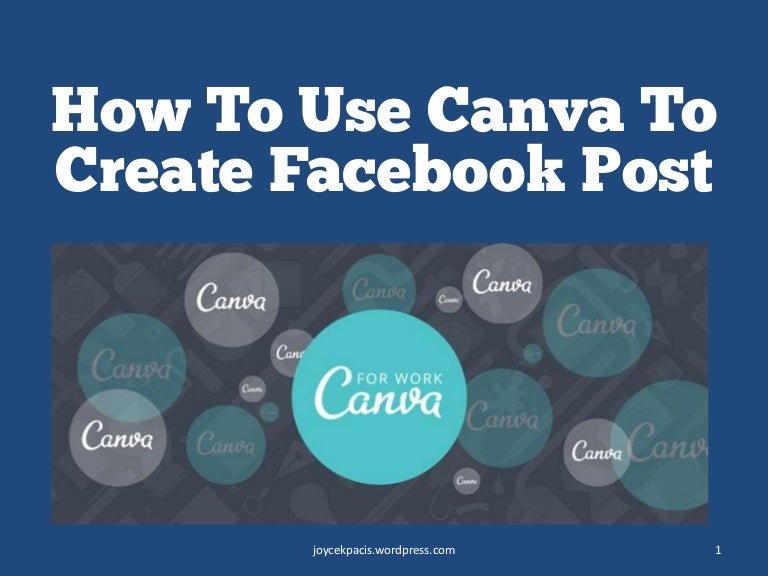 How To Use Canva To Create Facebook Post