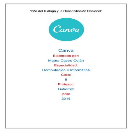 Guía para apreder a usar la herramienta Canva | PPTX