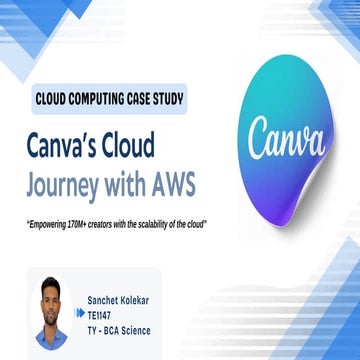 Canva's Cloud Computing Case Study with AWS | PDF