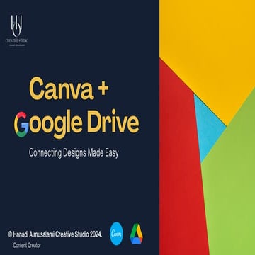How to Connect Canva to Google Drive | Save Your Designs Safely | PDF