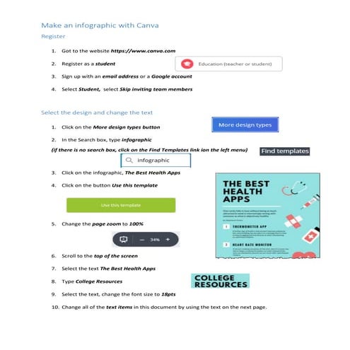 Make an Infographic with Canva | PDF