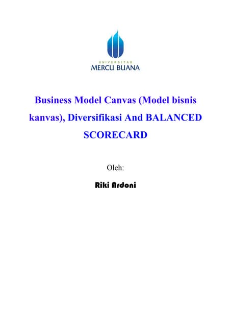 Business Model Canvas-kewirausahaan | PPTX