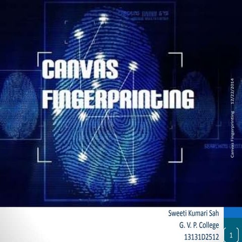 Canvas fingerprinting | PPTX