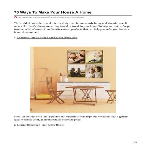 70 Ways To Make Your House A Home In 2021 | PDF