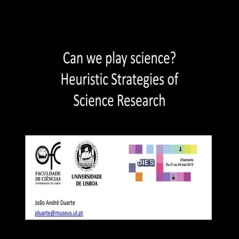 Can we play science heuristic strategies of science research jies 2013 ...