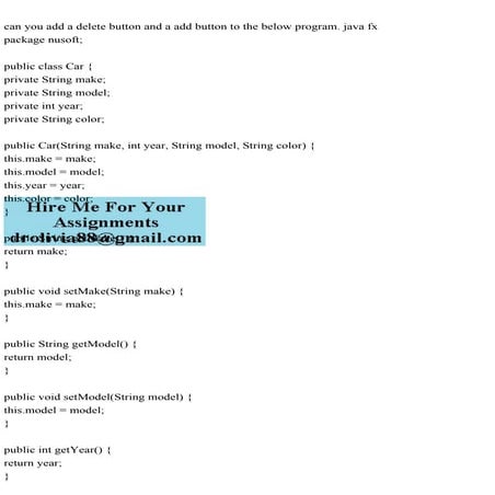 can you add a delete button and a add button to the below program. j.pdf