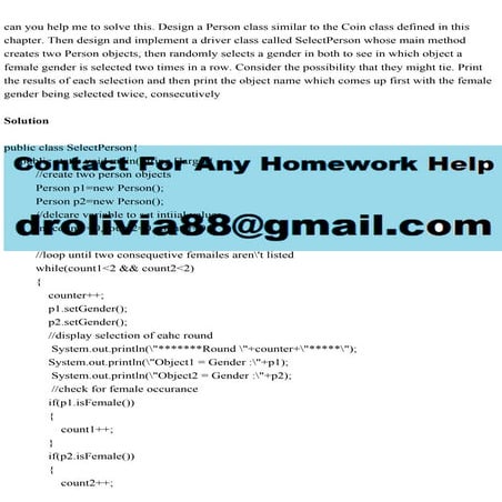 can you help me to solve this. Design a Person class similar to the .pdf
