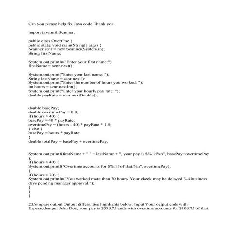 Can You Please Help Fix Java Code Thank You Import Java Util Scanner Pdf